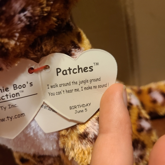 Ty | Toys | Ty Beanie Boo Patches The Tiger Lepord | Poshmark
